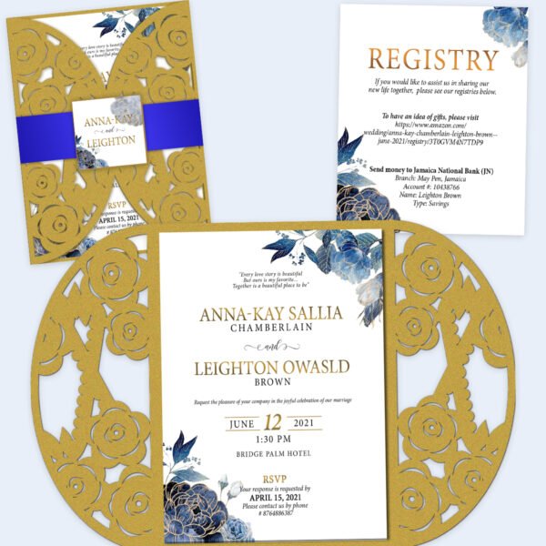 Die Cut Gated Invitation - Stewy's Greetings