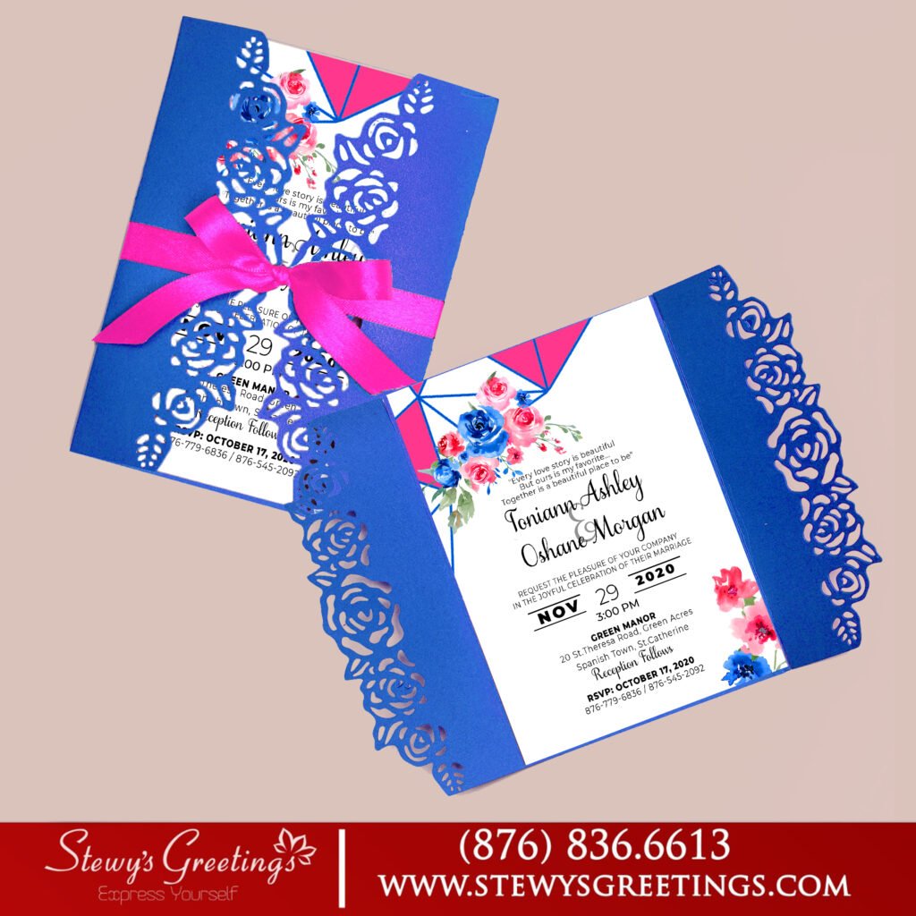 Die Cut Gated Invitation - Stewy's Greetings