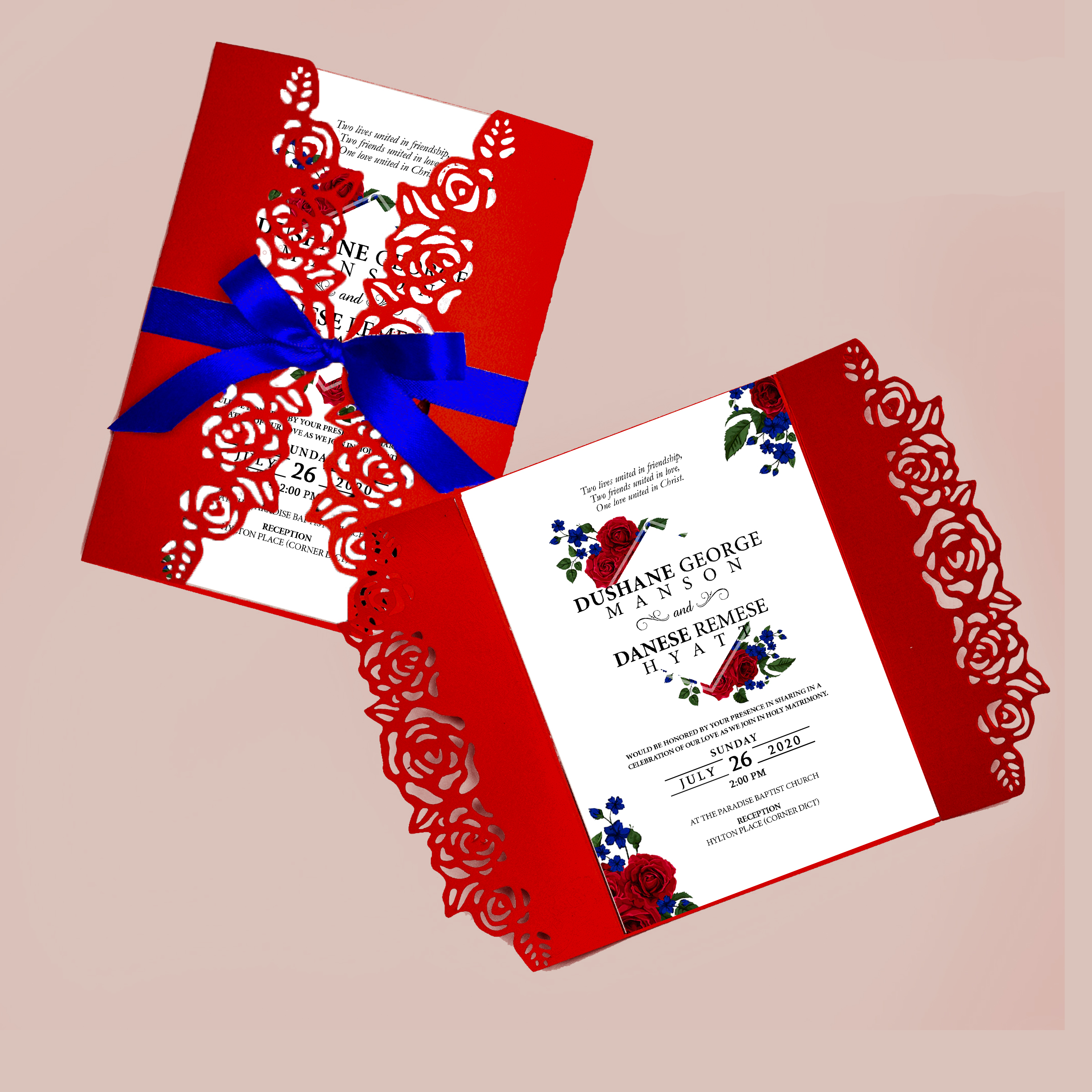 Die Cut Gated Invitation - Stewy's Greetings