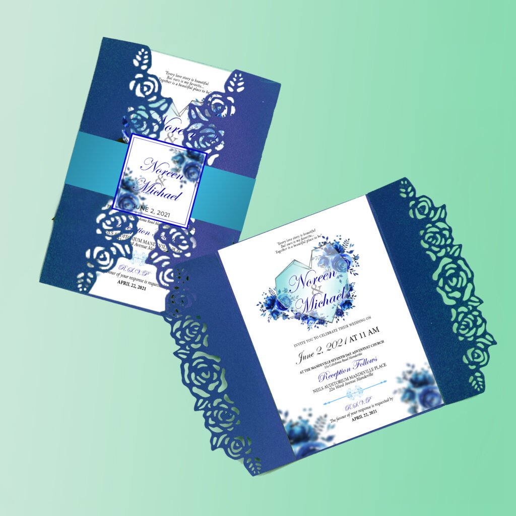 Die Cut Gated Invitation - Stewy's Greetings