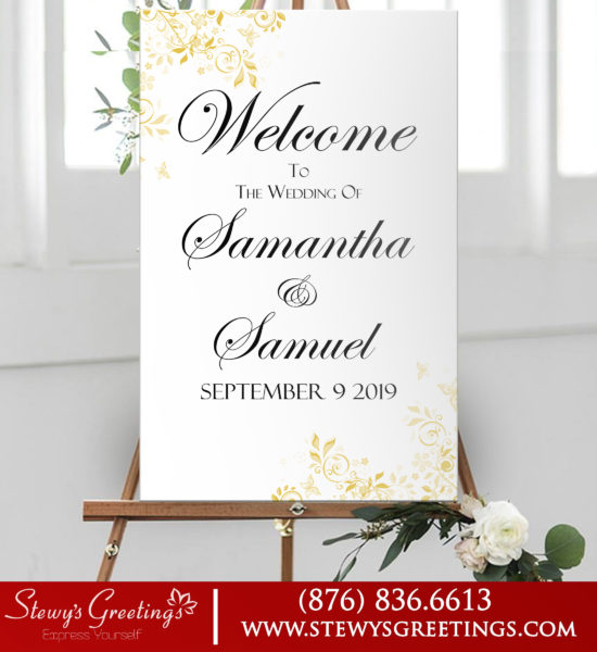 Wedding Welcome Sign - Stewy's Greetings