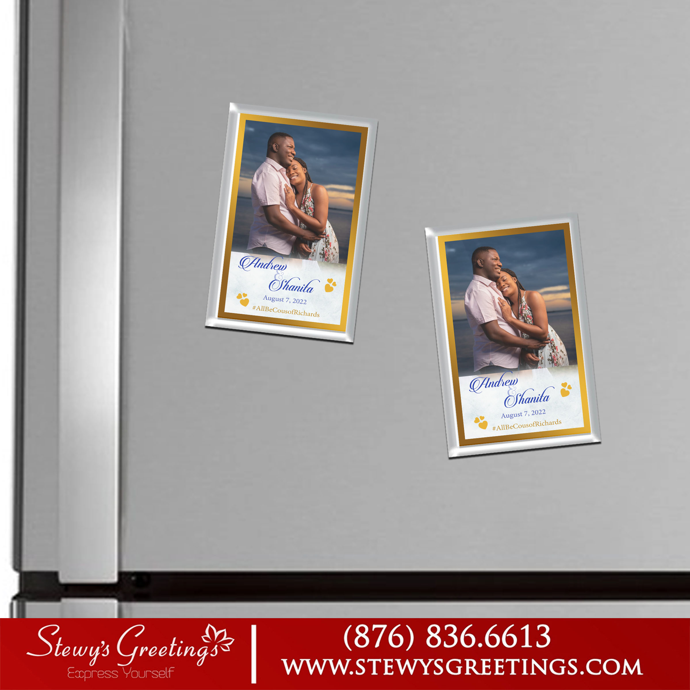 Wedding Magnet Souvenir - Stewy's Greetings